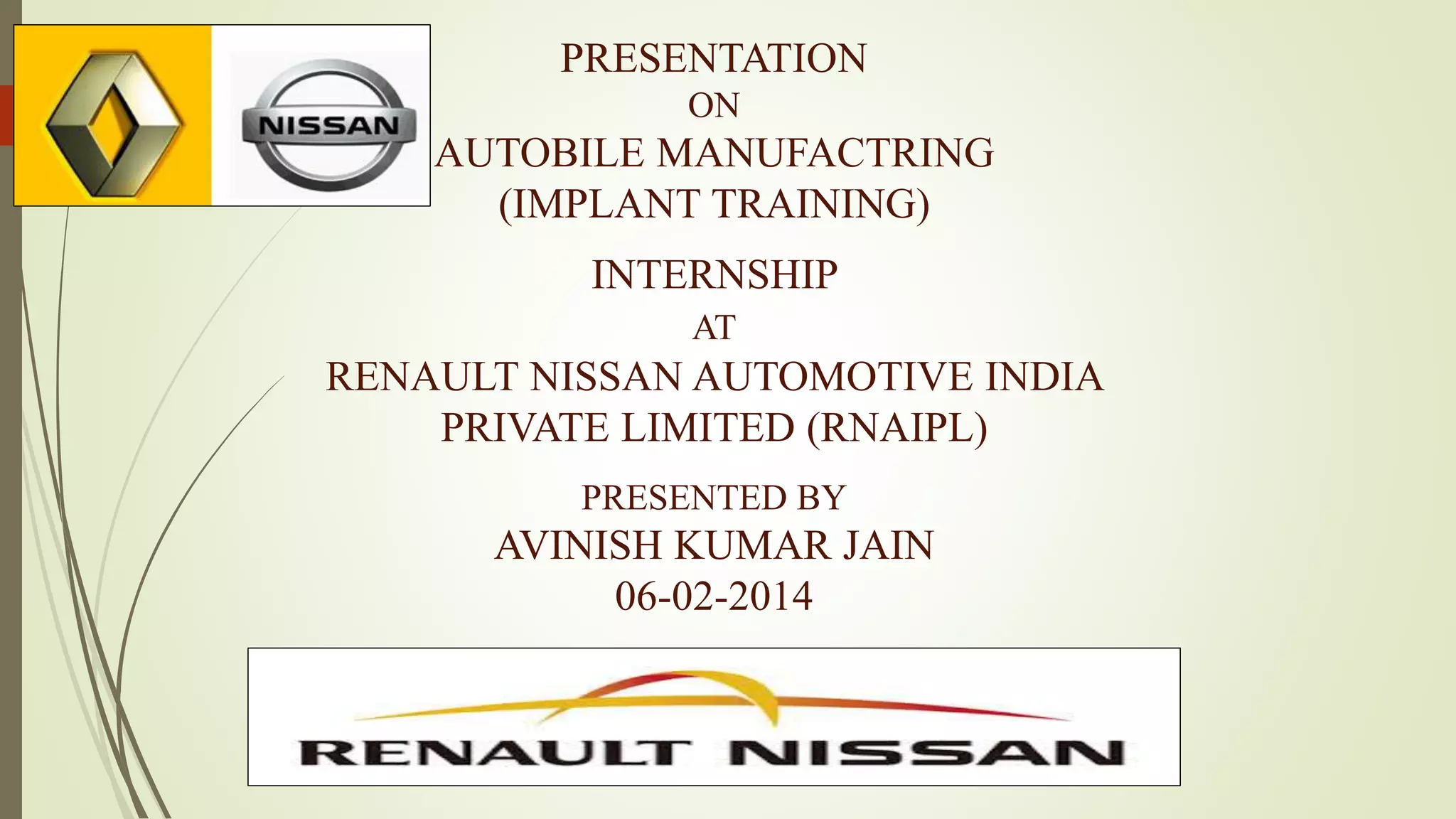 RENAULT NISSAN AUTOMOTIVE INDIA PRIVATE LIMITED | PDF