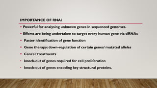 RNAi silencing- miRNA and siRNA and its applications.pdf