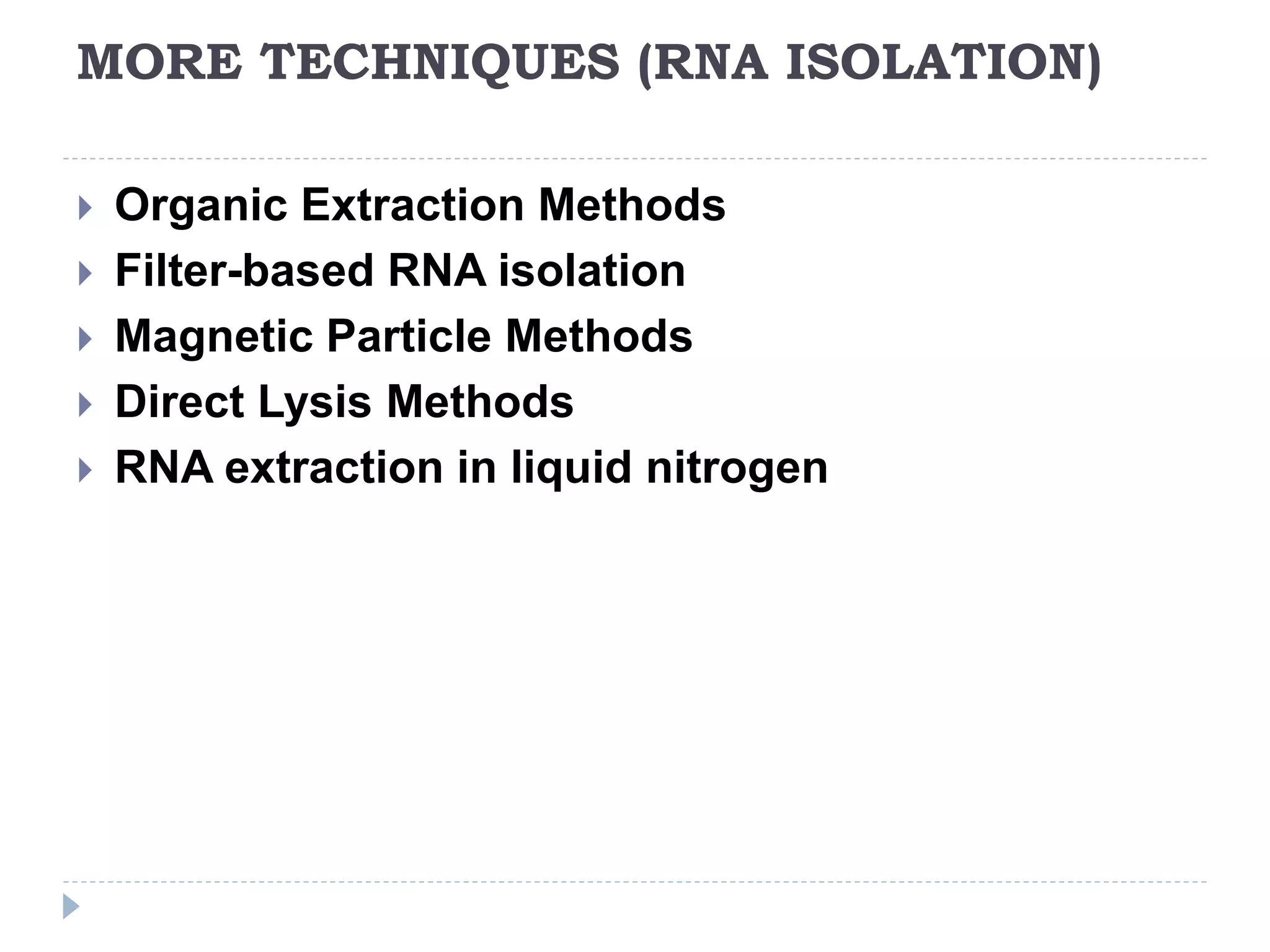 RNA isolation | PPTX