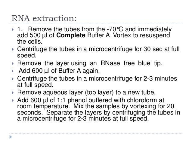 Rna Isolation
