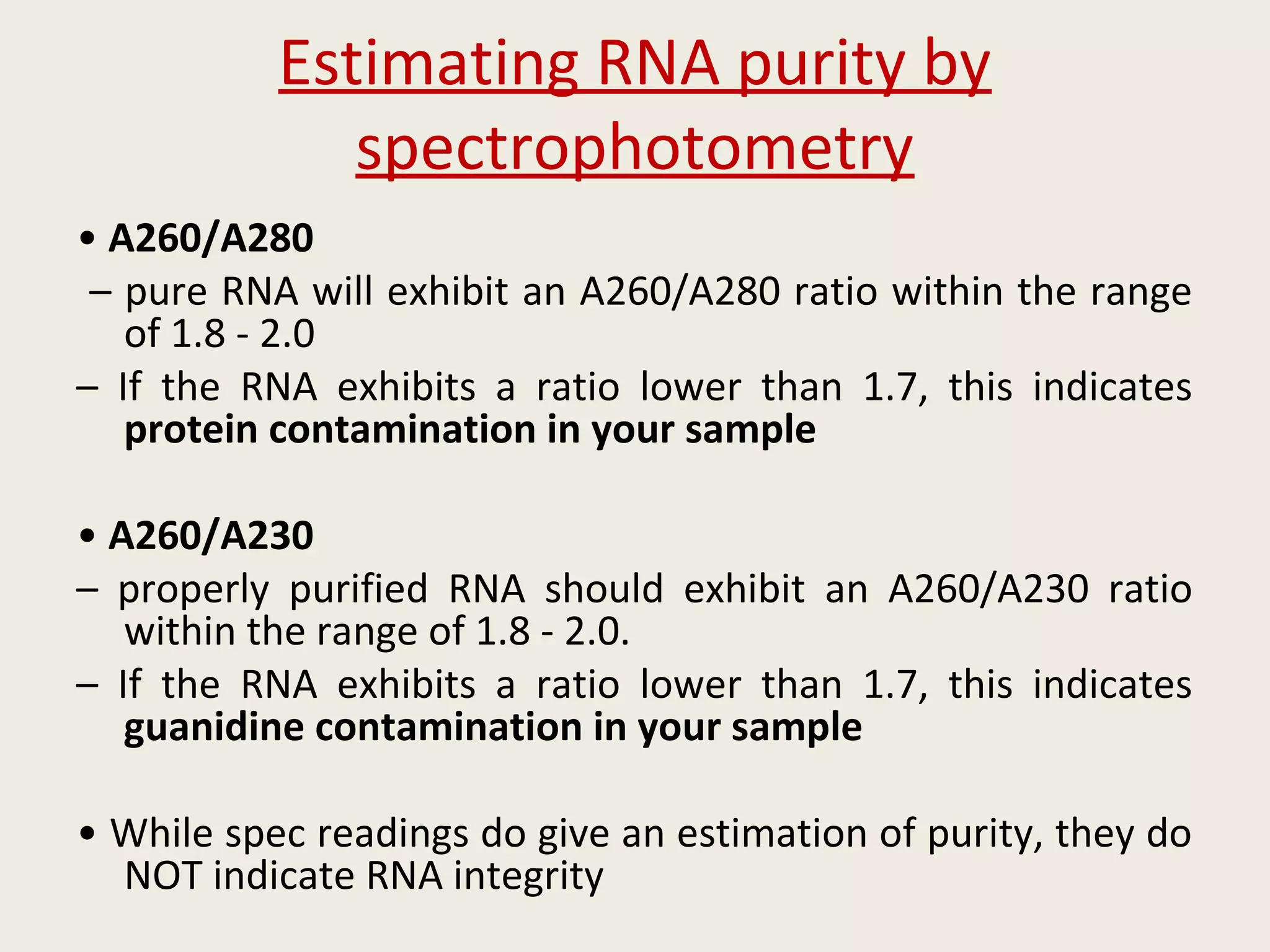 Isolation of RNA and its application | PPT