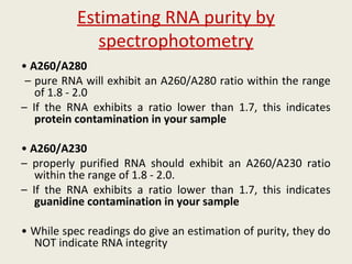 Isolation of RNA and its application | PPT