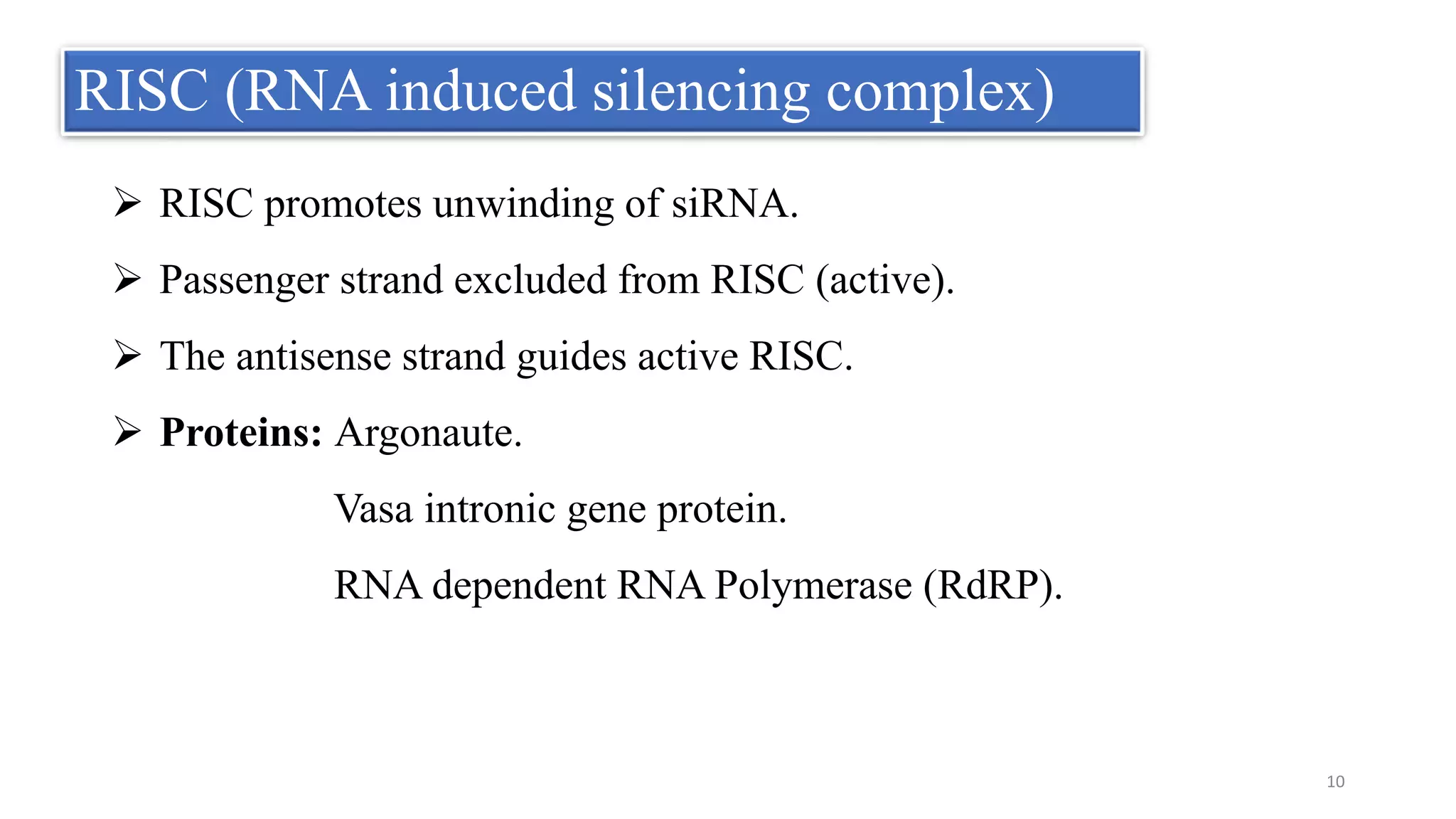 RNA INTERFERENCE TECHNOLOGY | PPTX | Chemistry | Science