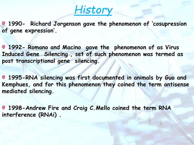 Antisence RNA and RNA Interference Technology | PPT | Chemistry | Science
