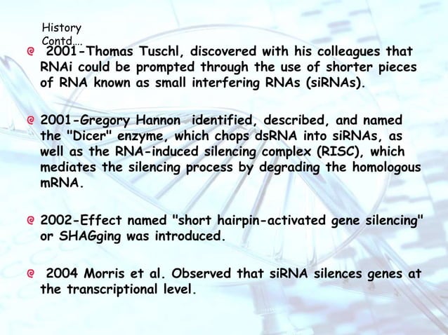 Antisence RNA and RNA Interference Technology | PPT | Chemistry | Science