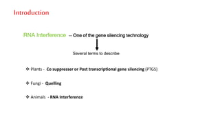 RNA interference in Crop Improvement | PPTX
