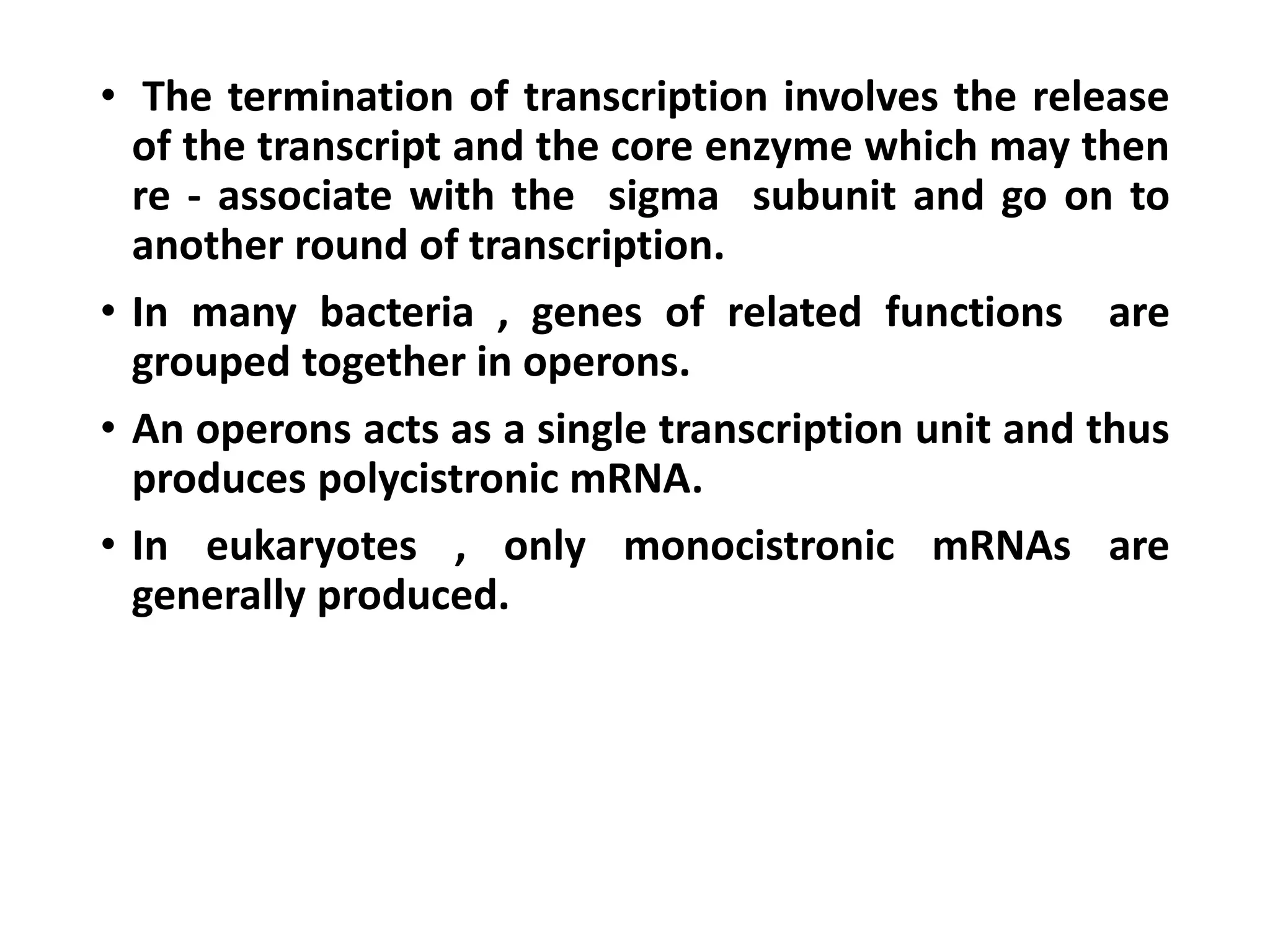 Rna polymerase & transcription in prokaryotes | PPTX