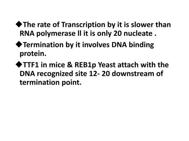 Rna polymerase & transcription in prokaryotes | PPTX