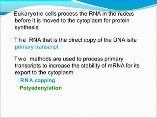 RNA processing and Splicing.pptx