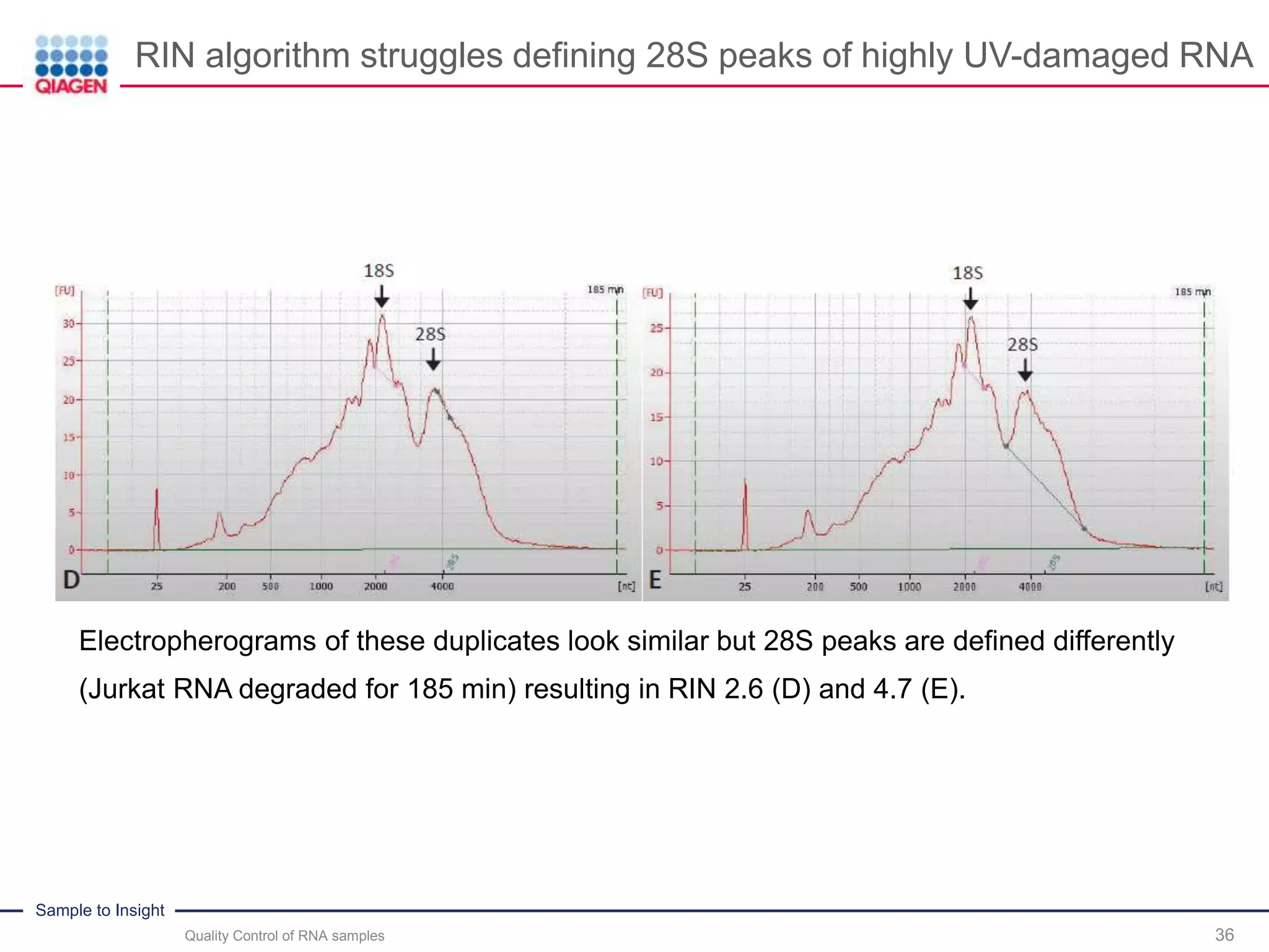 RNA Quality Control - Comparing Different RNA Quality Indicators | PDF