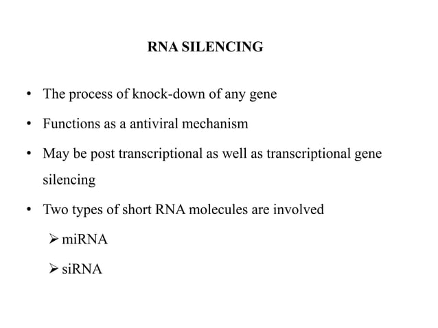 Rna silencing | PPTX | Genetics | Science