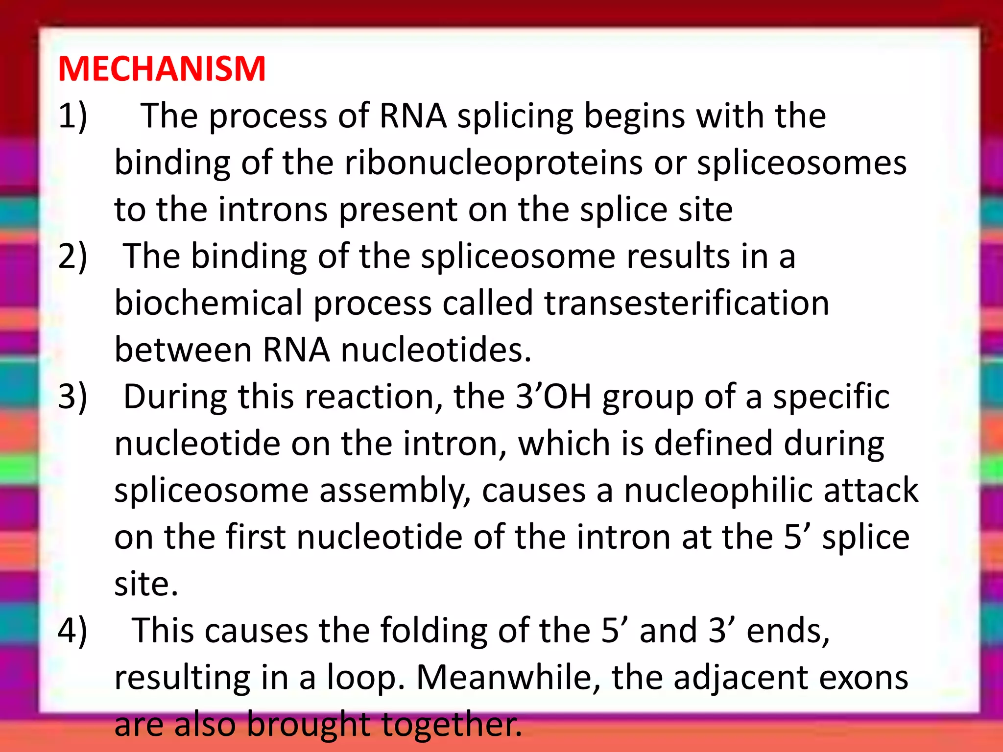 RNA SPLICING | PPTX