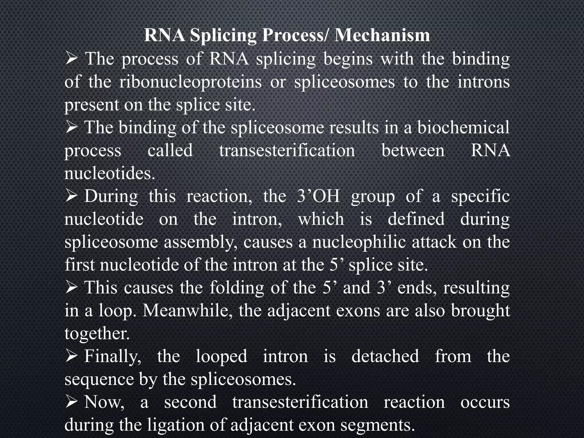 Rna splicing | PPTX