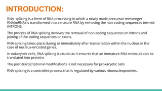 RNA Splicing presentation.pptx
