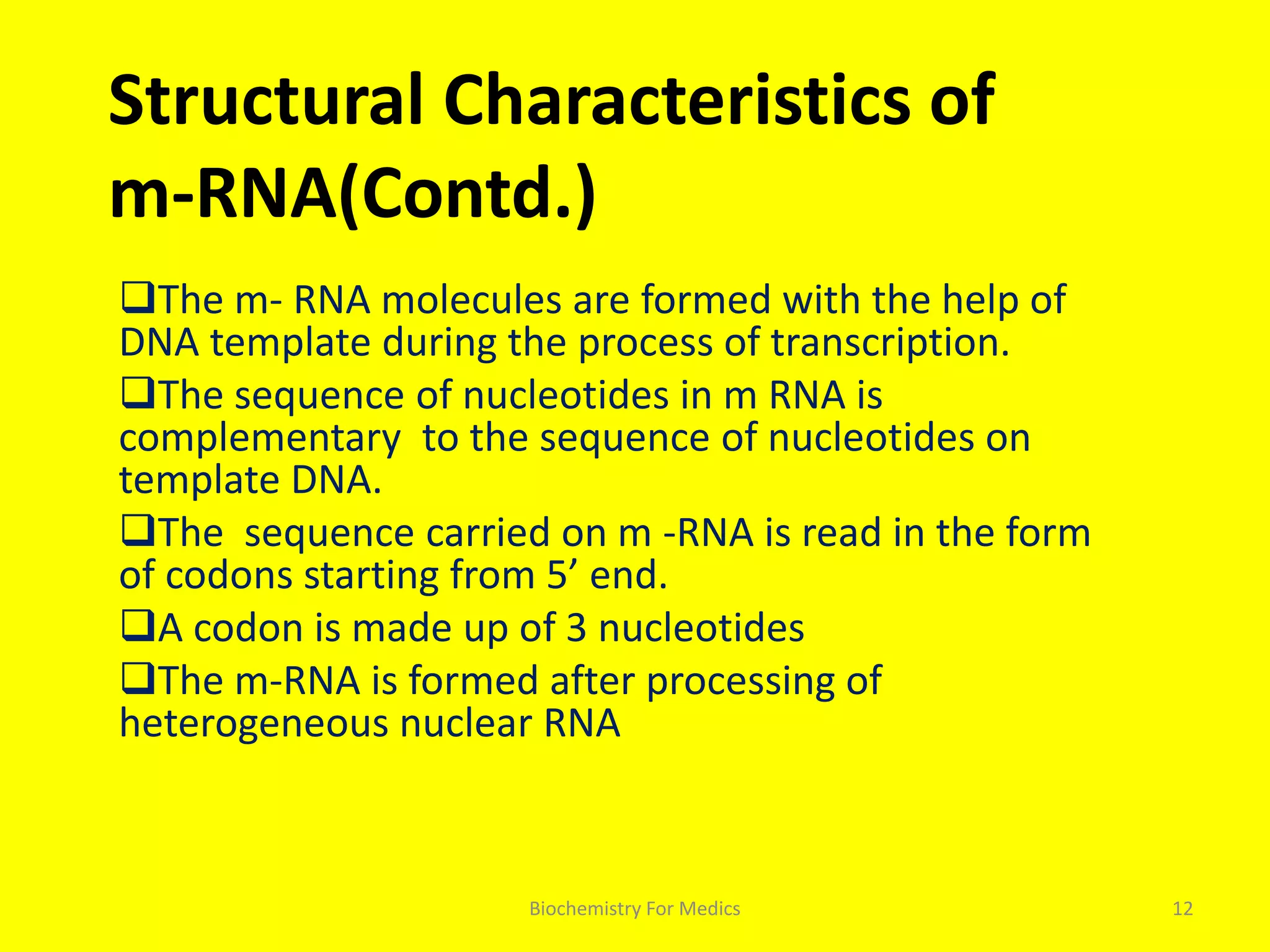 Rna Structure Ppt