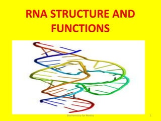 Rna structure | PPTX