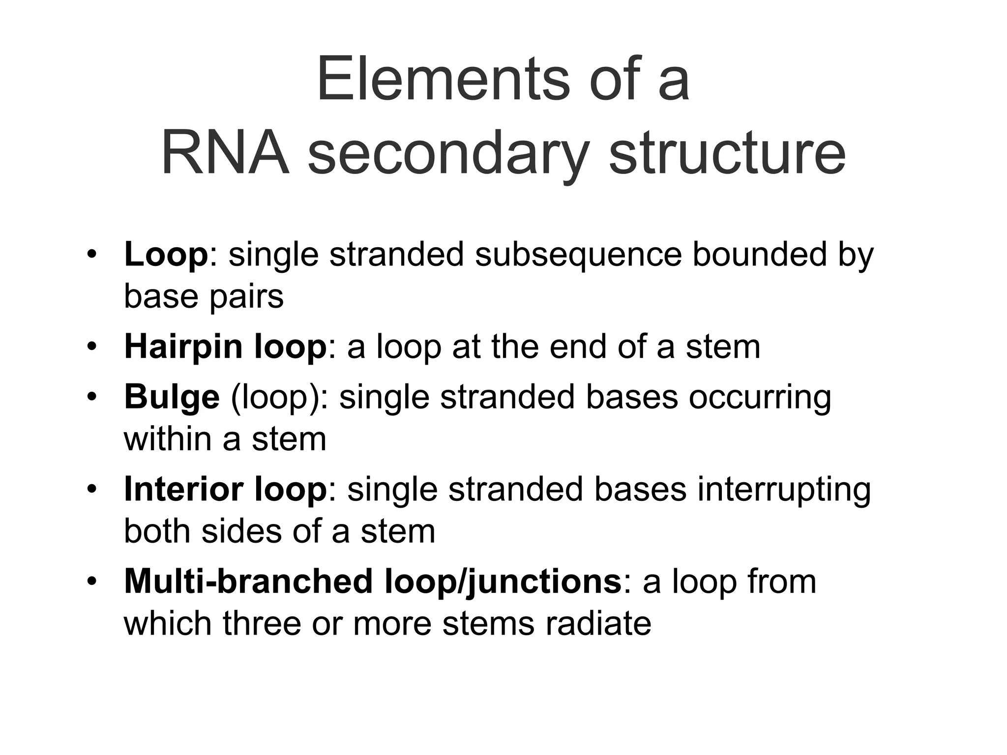 RNA structure analysis | PPT