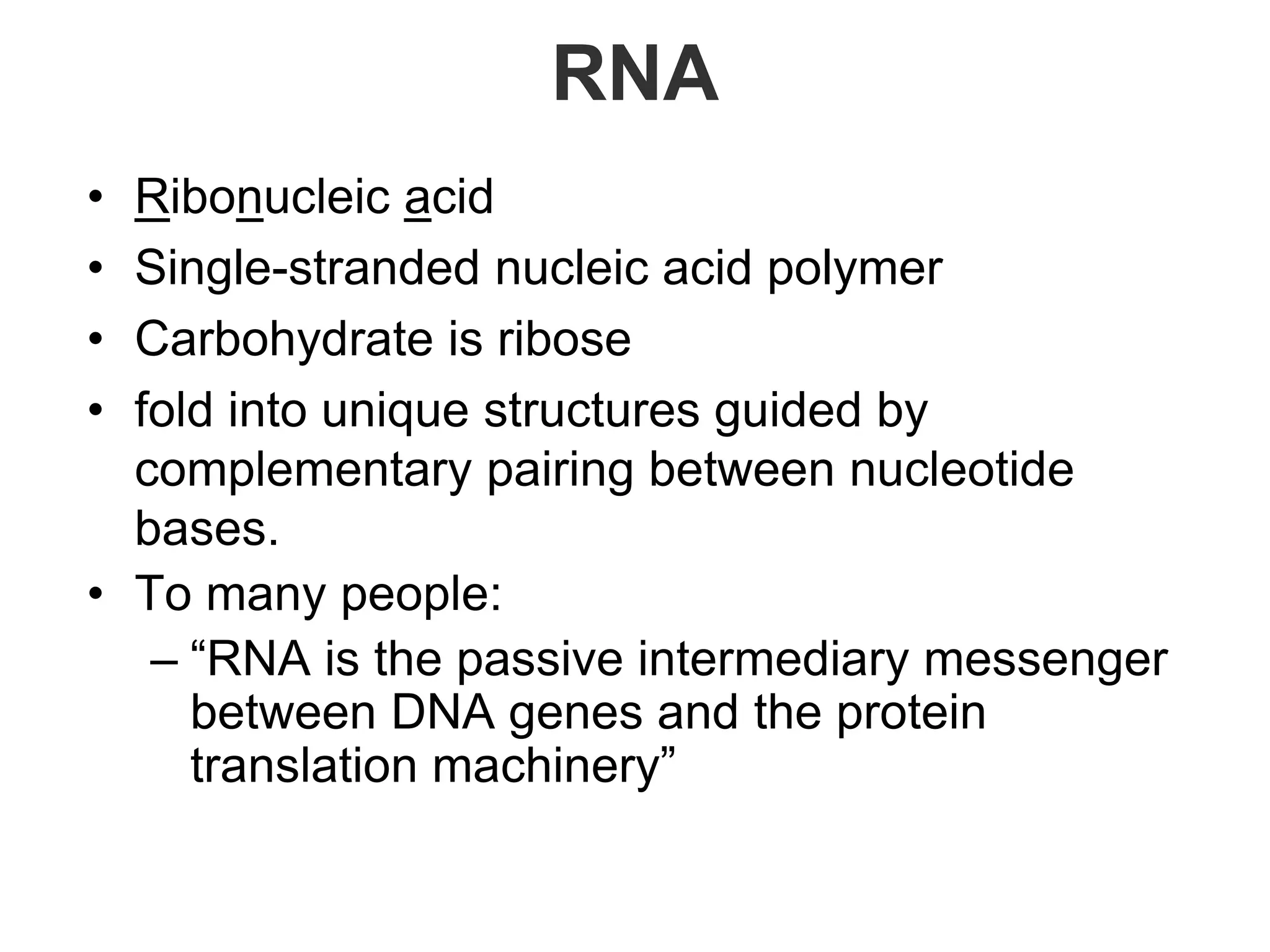 RNA structure analysis | PPT