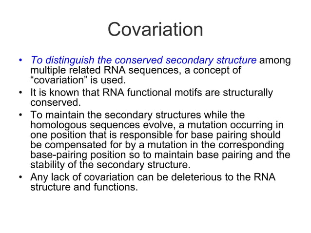 RNA structure analysis | PPT | Programming Languages | Computing