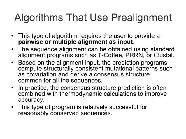 RNA structure analysis | PPT | Programming Languages | Computing