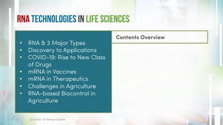 RNA Technologies in Life Sciences | PDF