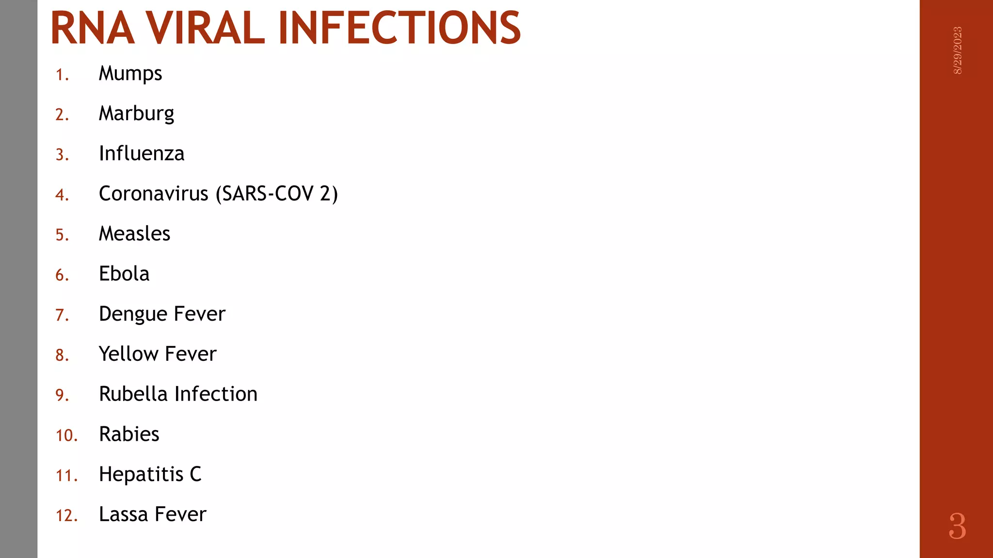 RNA VIRAL INFECTIONS .pptx