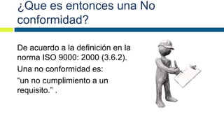 Reportes de No Conformidad ISO 9001 | PPTX
