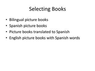 Bilingual Storytime: Preschool, School Age and Families | PPTX