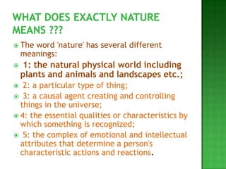 NAtURE IN PPT | PPTX