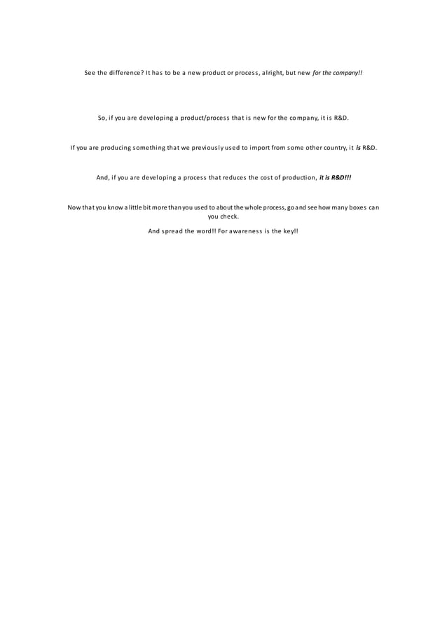 What is R&D as per DSIR? | DOCX