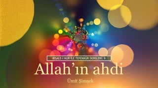 Allah'ın ahdi | PPTX