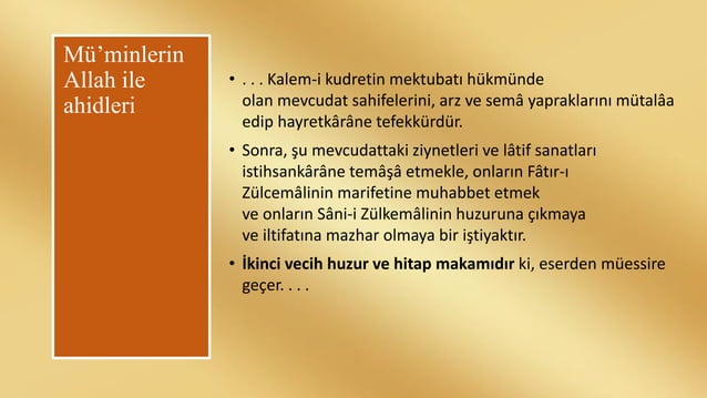 Allah'ın ahdi | PPT