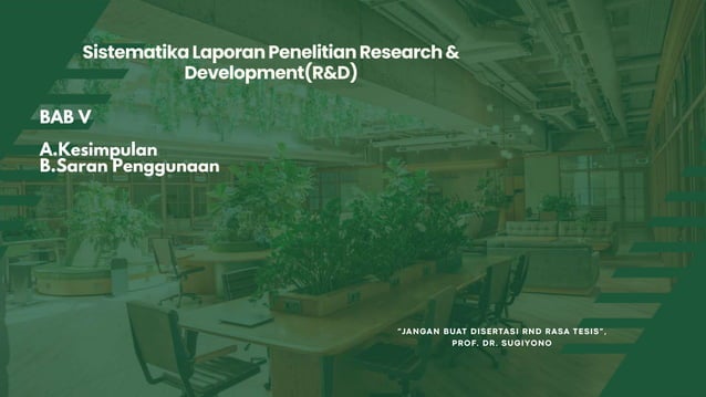 Rnd Metode Pengembangan dalam Penelitian | PPTX