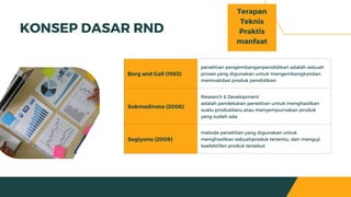 Rnd Metode Pengembangan dalam Penelitian | PPTX