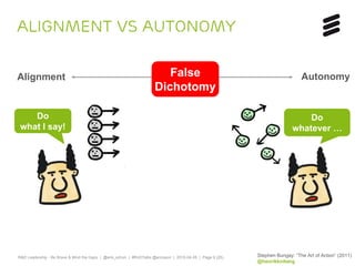 R&D Leadership: Be Brave & Mind the Gaps | PPT