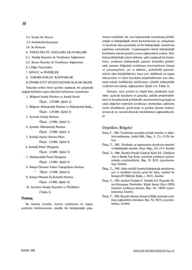 Örnek Hİdrojeolojİk Harİta | PDF