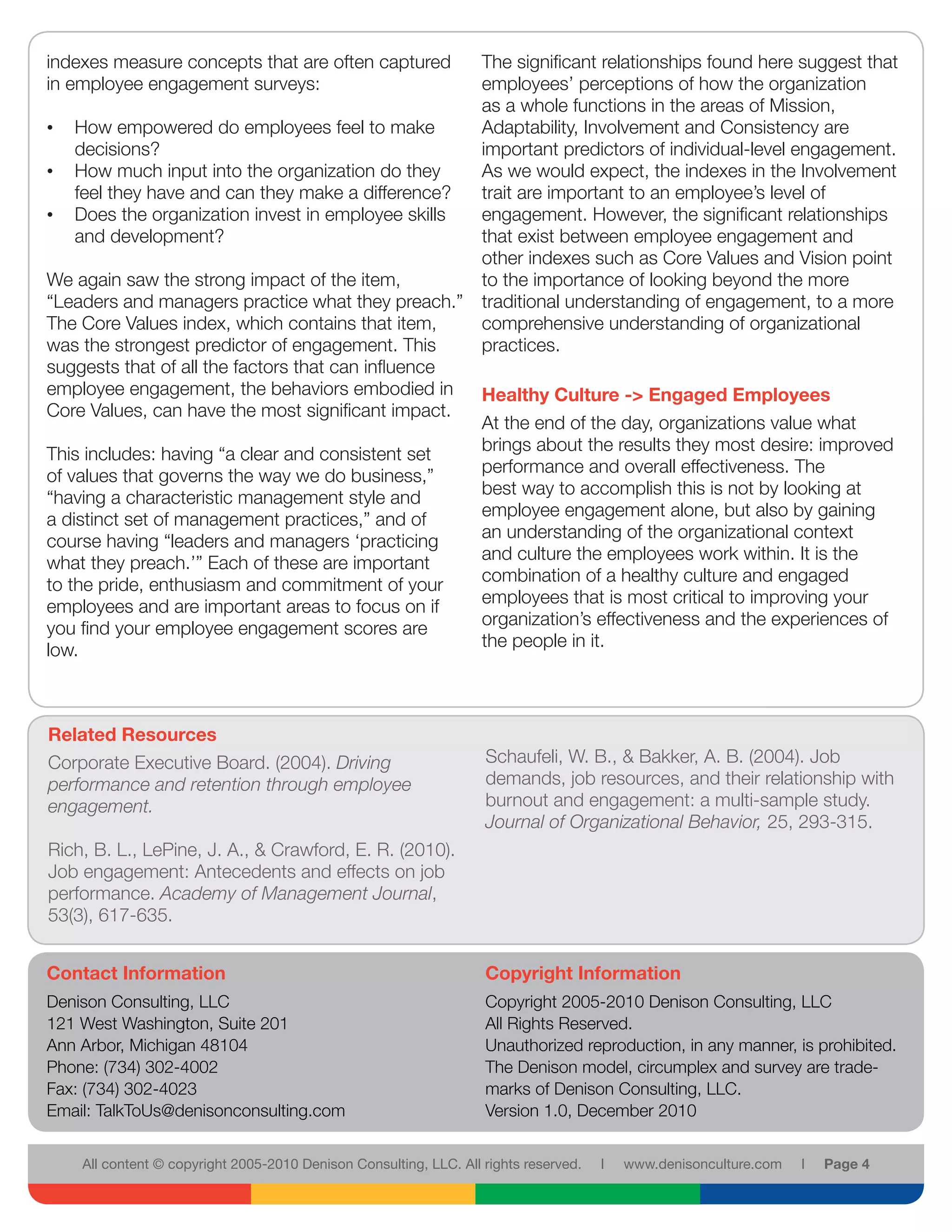 Organizational Culture & Employee Engagement: What’s the Relationship ...