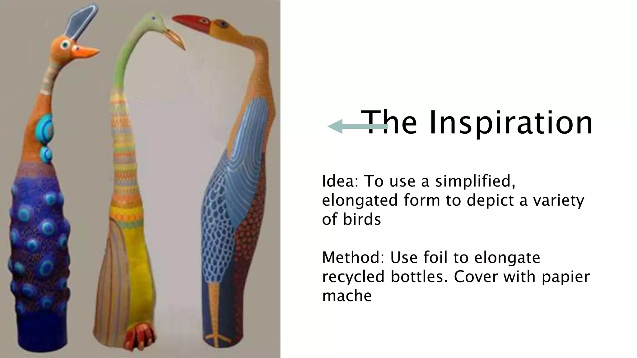 Papier mache birds | PPTX