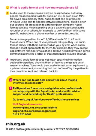 Rnib faq leaflet-gp-practice-manager-for-1605-implementation-oct2016 | PDF