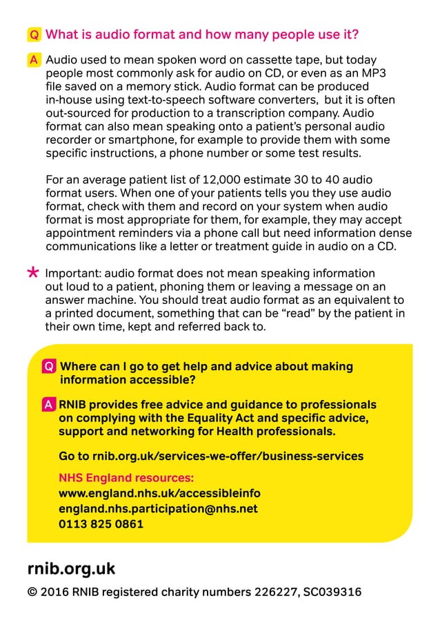 Rnib faq leaflet-gp-practice-manager-for-1605-implementation-oct2016 | PDF