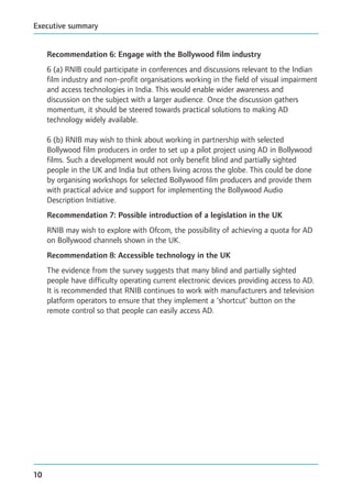 RNIB Bollywood Audio Description Report | PDF