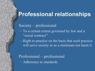 Professional context of ICT (Need of professionalism) | PPT