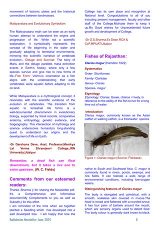 Rajfisheries newsletterJune 2024 published quaterly by Rajfisheries ...