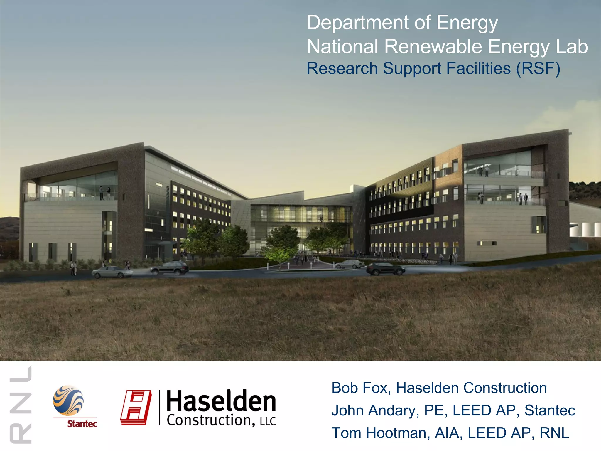 Zero Energy Building for NREL | PPT