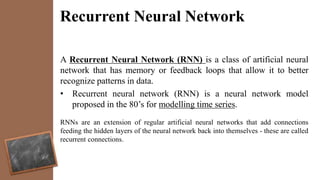Recurrent Neural Network | PPT