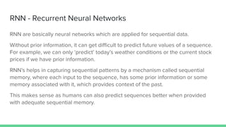 Concepts of Temporal CNN, Recurrent Neural Network, Attention | PDF