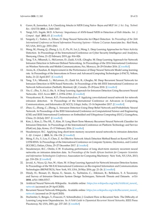 Using a Long Short-Term Memory Recurrent Neural Network (LSTM-RNN) to Classify Network Attacks | PDF