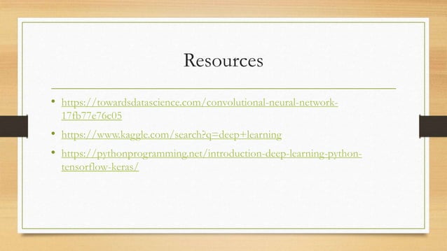 Deep Learning - RNN and CNN | PPTX