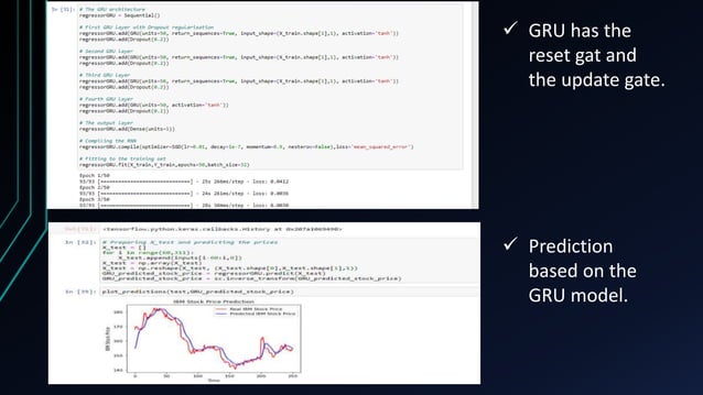 RNN ARCHITECTURES: LSTM and GRU WITH TENSORFLOW BACKEND | PPTX