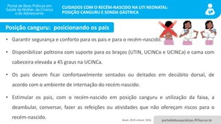 Cuidados com o Recém-nascido na UTI Neonatal: Posição Canguru e Sonda ...